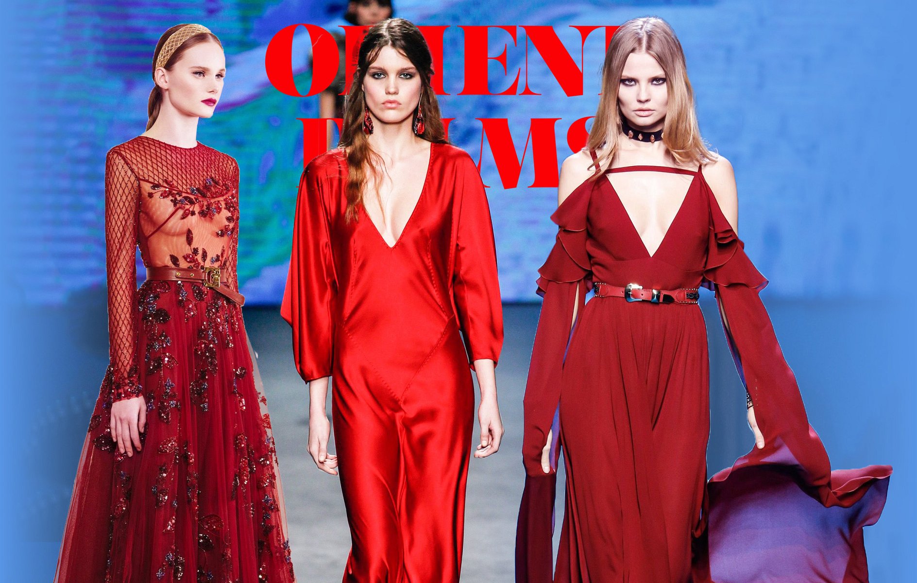 Red Winter - Our favorite evening red gowns this season